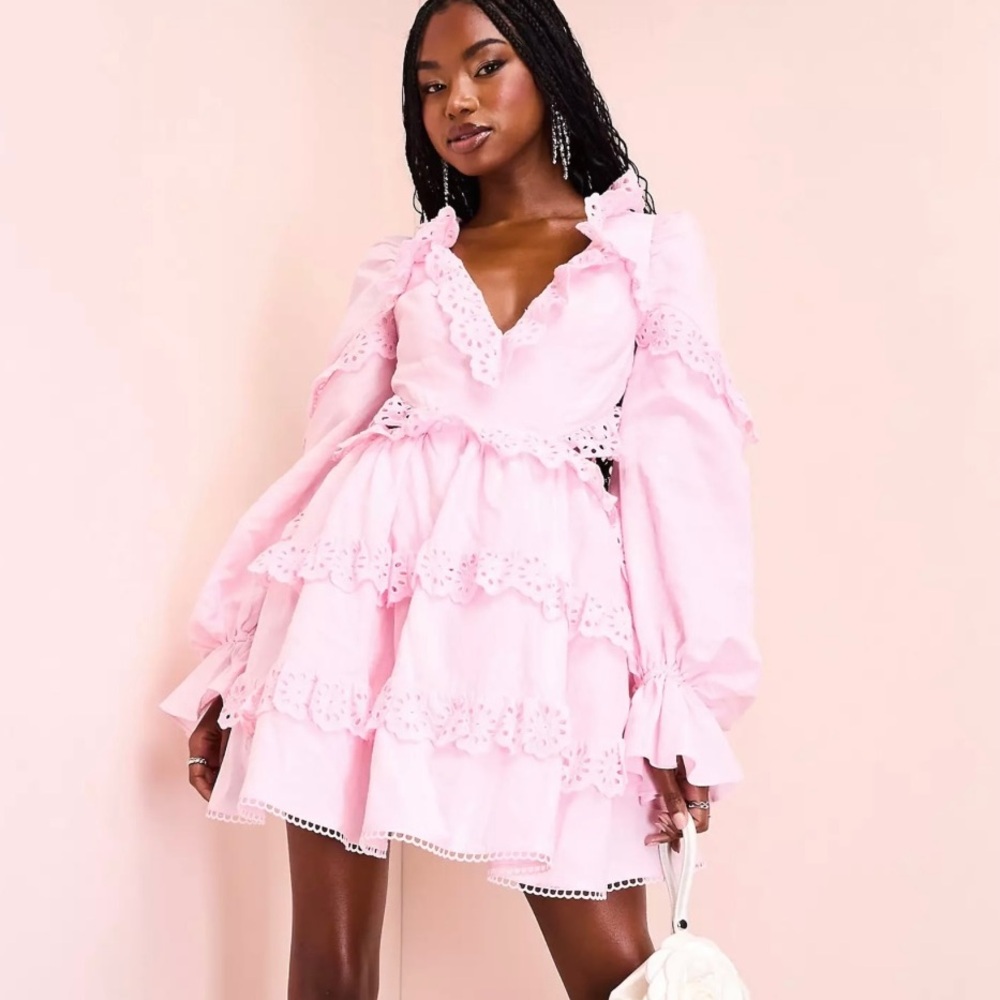 Light Pink Mini Dress - Gem